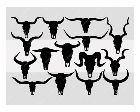 Premium Vector Longhorn Head Skull Svg Longhorn Head Skull Longhorn