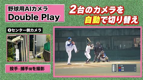 野球撮影用aiカメラ「double Play」紹介ムービー Youtube