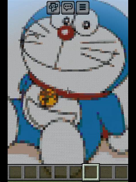 Doremon Pixel Art 🎨🎭 Minecraft Gaming Viral Trending Memes Youtube