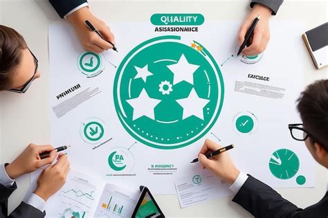 Quality Assurance Concept Business People Show High Quality Assurance