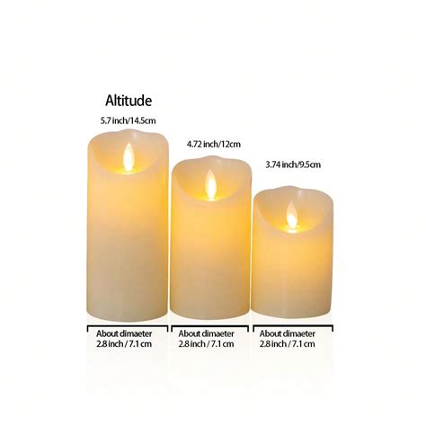 1pc Flameless Flickering Led Candles Light Simulated Led Electronic
