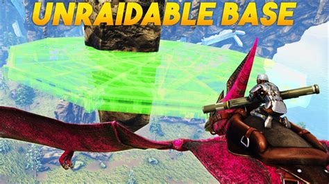 Solo Claiming My Unraidable Sky Base Ark Youtube