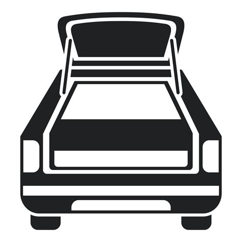 Car Trunk Icon Simple Vector Open Vehicle 16817808 Vector Art At Vecteezy