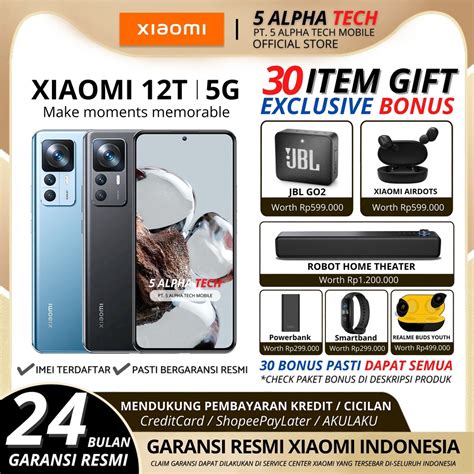 Jual Xiaomi 12t 5g 11256gb 8gb 3gb Extended Ram Garansi Resmi