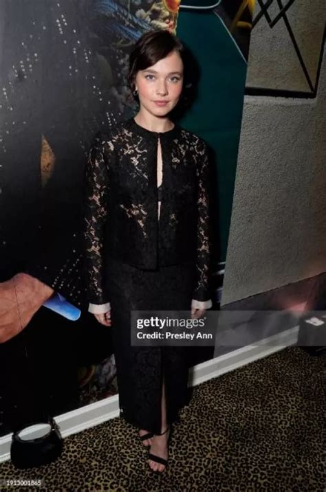 Miu Miu Floral Lace Detail Midi Skirt Worn By Cailee Spaeny At W Magazines Annual Best