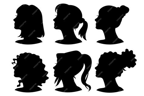 Premium Vector Hand Drawn Woman Silhouette Illustration
