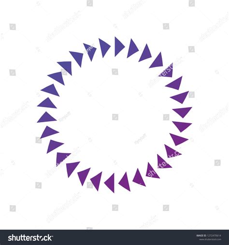 Triangle Circle Frame Round Design Vector Stock Vector Royalty Free