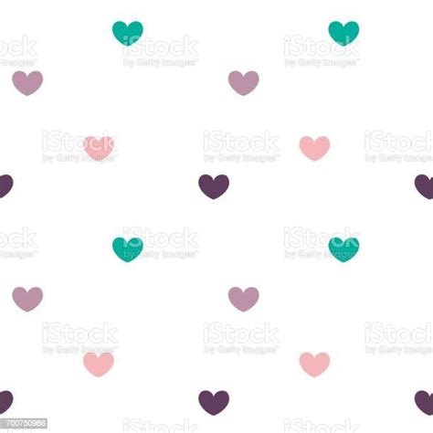 귀여운 다채로운 마음 로맨틱 원활한 벡터 패턴 배경 일러스트 레이 션 귀여운에 대한 스톡 벡터 아트 및 기타 이미지 귀여운 낮 다중 색상 Istock