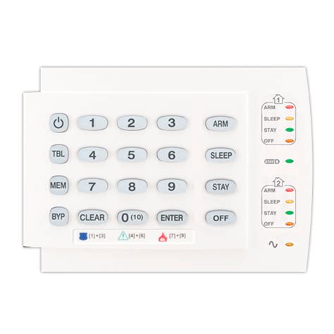 Paradox Spectra Keypad 10 Zone Wired Led Keypad Horizontal