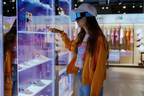 Examine the impact of augmented reality on retail generative ai | Premium AI-generated image