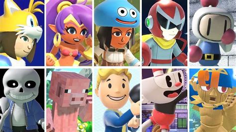 Super Smash Bros Ultimate All Mii Fighter Costumes Fighters Pass 1