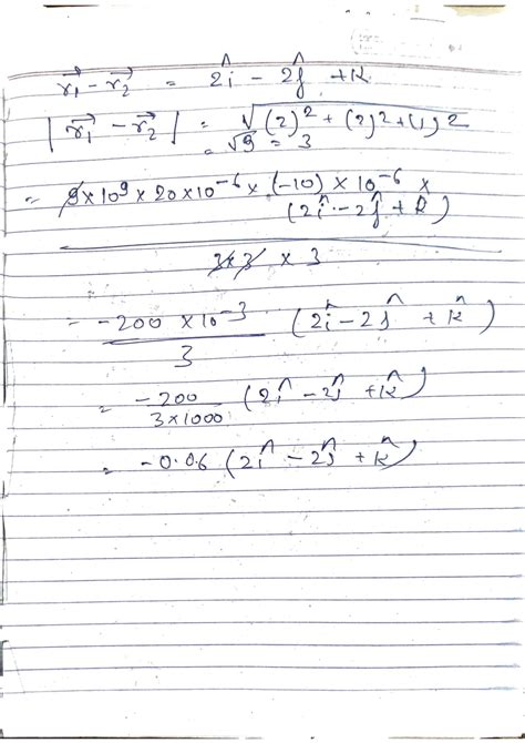 Solution Coulomb S Law Vector Form Electrostatics 4 Studypool