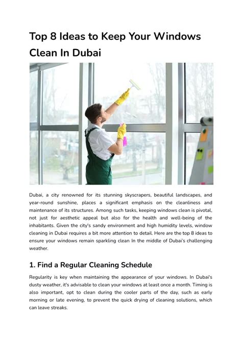 Ppt Top 8 Ideas To Keep Your Windows Clean In Dubai Powerpoint Presentation Id 13068946