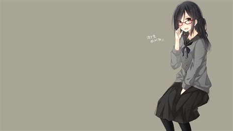 Girl With Glasses Anime Wallpapers Top Free Girl With Glasses Anime