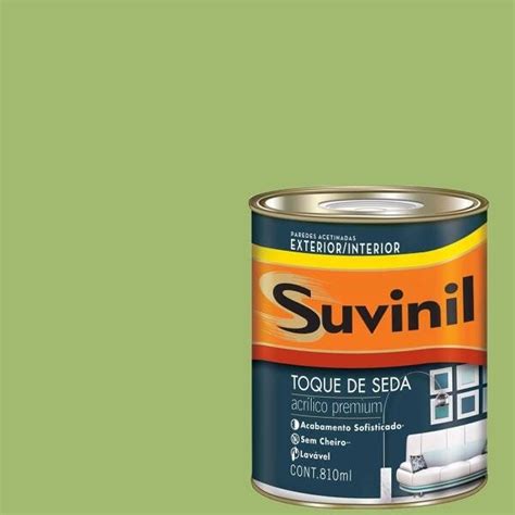Tinta Acrílica Acetinada Suvinil Capim cidreira 900ml MadeiraMadeira