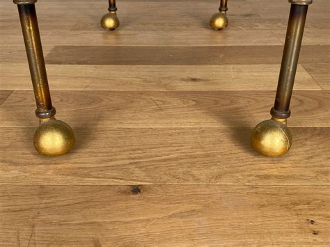 Mid Century Gilt Tubular Table For Sale At Pamono