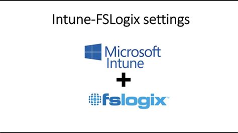 Avd Fslogix Configuration Using Intune
