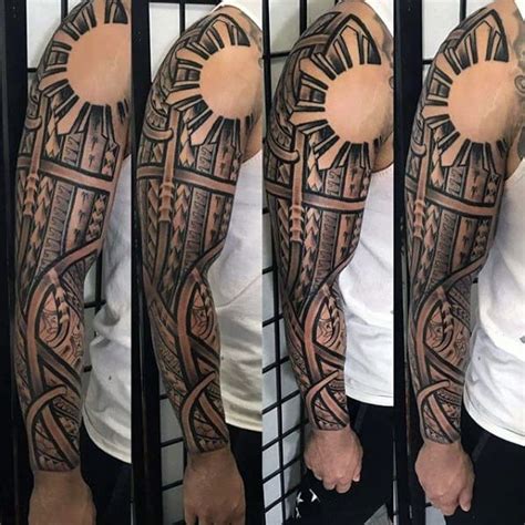 Tribal Filipino Tattoo Sleeve Cultural Artistry And Personal Expression