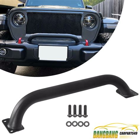 Black Grille Winch Brush Guard 82215351 For Jeep Wrangler Gladiator Jl