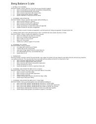 Berg Balance Scale Form Fill Out Sign Online And Download Pdf