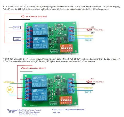 Taidacent 2 Ch Plc Modbus Rtu 릴레이 스위칭 Tcp Ip 릴레이 제어 전원 스위치 5v 12v 24v Rs485 Modbus 2 채널 릴레이 모듈