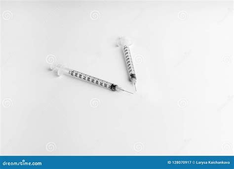 Syringe 1ml For Subcutaneous Injections Stock Image Image Of Laboratory Instrument 128070917