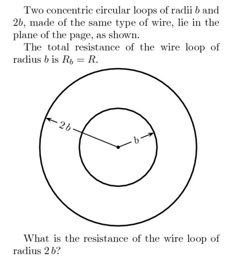 Solved Two Concentric Circular Loops Of Radii B And 2b Made