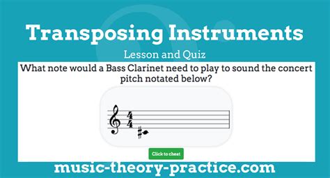 Learn To Transpose Music Chart And Flashcards