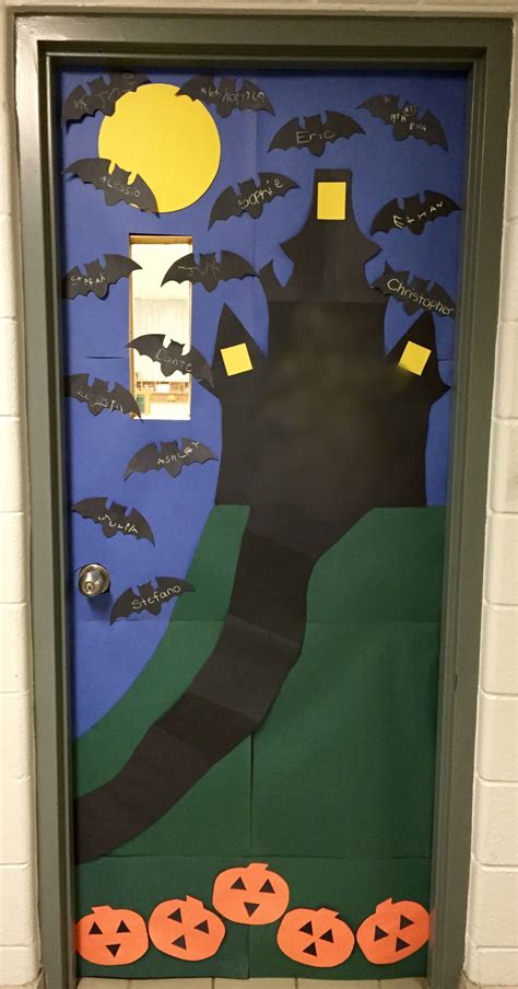 Haunted House Classroom Door Fall Classroom Door Halloween Classroom