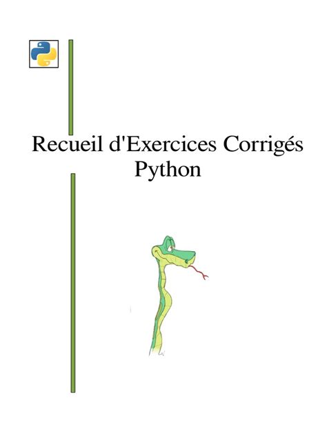 Exercices Corrigés Python Pdf Python Langage De Programmation Structure De Contrôle