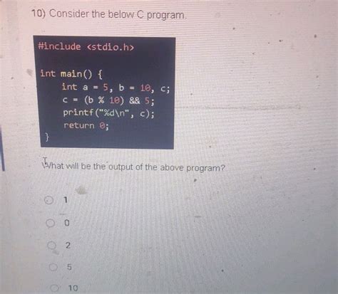 10 Consider The Below C Program Include Int StudyX