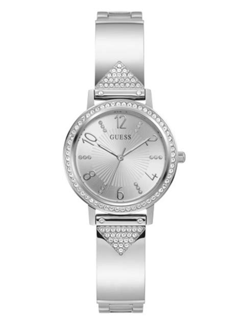 นาฬิกาข้อมือผู้หญิง Analog รุ่น Tri Luxe สายสแตนเลสสตีล Guess Watch