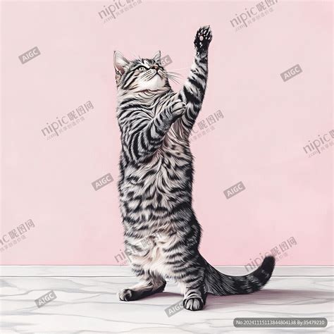 Ai创作图伸懒腰的猫 跳舞的猫咪 逼真猫画 欢呼小猫 跳舞的猫 猫伸懒腰 Pose猫 猫咪写实 伸懒腰 猫条 猫咪壁画 猫超现实 动感猫咪 跳舞猫 猫咪伸展 昵图网