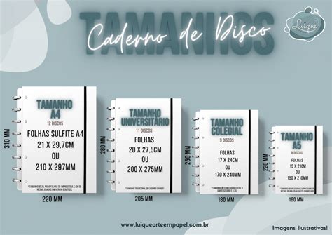 Explicação Caderno De Discos Luique Arte Em Papel