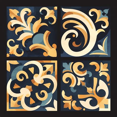 Eclectic Patterns With Grand Details Premium Ai Generated Vector