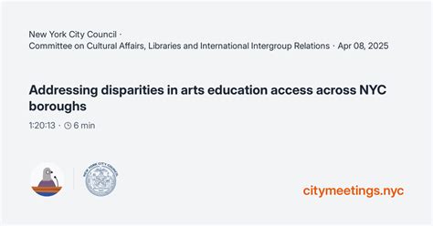 Addressing Disparities In Arts Education Access Across Nyc Boroughs Committee On Cultural
