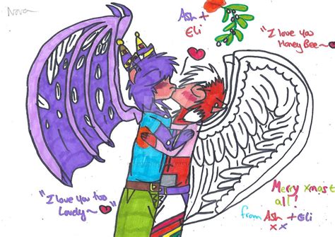 Merry Christmas From Ash X Eli By Novawinterstar On Deviantart