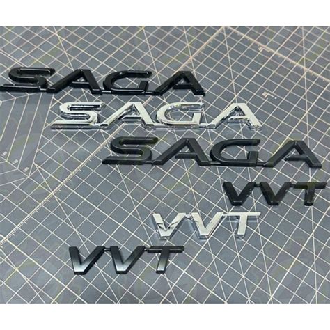 ORIGINAL SIZE PROTON SAGA BLM FL FLX SAGA VVT WORDING LOGO EMBLEM BADGE Lazada
