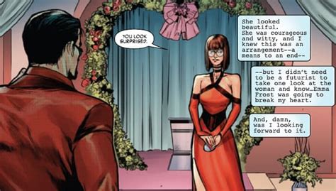 The Wedding Of Emma Frost And Tony Stark Is Not How It Was Pictured