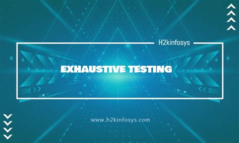 Exhaustive Testing Software Testing Technique