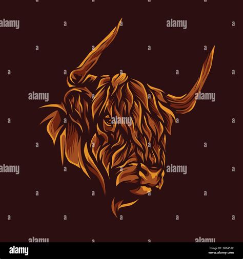 Bull Bison Vector Illustration Stock Vector Image And Art Alamy