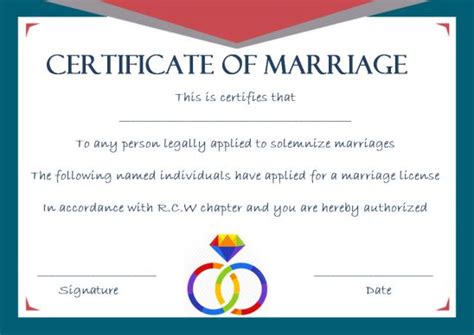Gay Marriage Certificate Free Templates To Recognize The Same Sex