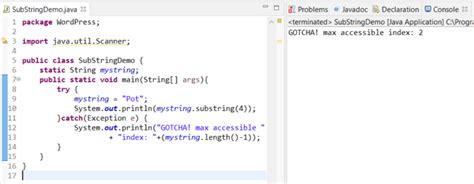 Substring Java Method Java Substring Example Letstacle