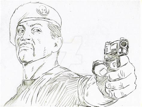 Expendables 2sylvester Stallone By Stevenwilcox On Deviantart