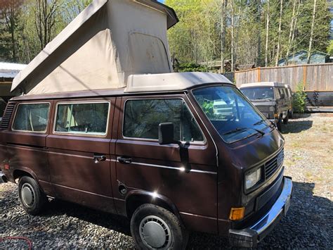1986 Vw Westfalia Vanagon Gl Full Camper Brown Vin Wv2zb025xgh033868