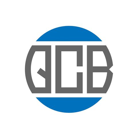 Qcb Letter Logo Design On White Background Qcb Creative Initials