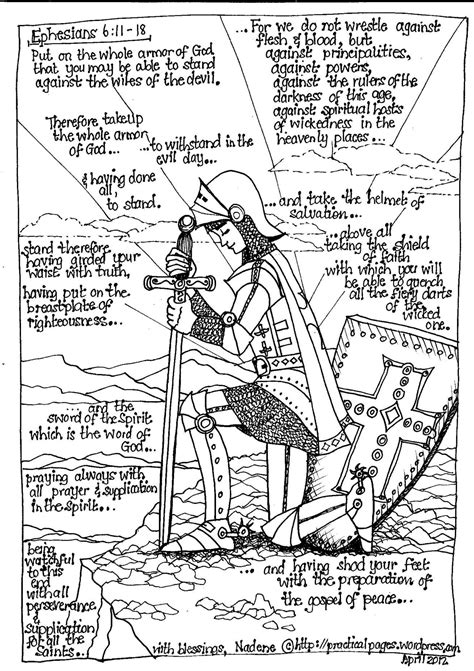 Colorin Pages 101 Bible Coloring Pages Armor Of God Breastplate Of