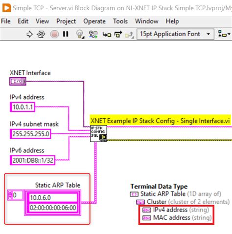 Error 13860 When Configuring Arp Request For Ni Xnet Ip Stack Ni