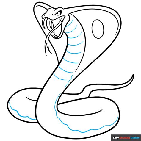 How To Draw A Realistic Cobra King Cobra Art Print Cobra