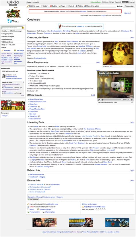 Mediawiki Talk Monaco Sidebar Creatures Wiki